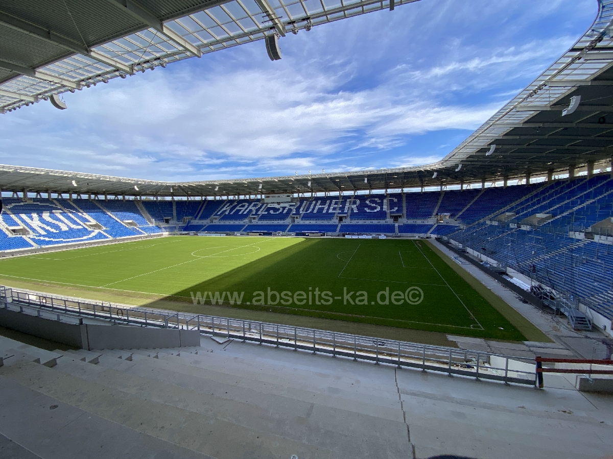 Aktueller Stand beim KSC-Stadionneubau – Begehung im BBBank Wildpark ...